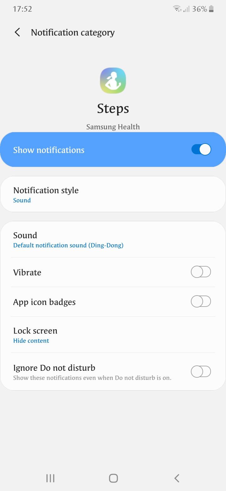 notif samsung health - Samsung Members