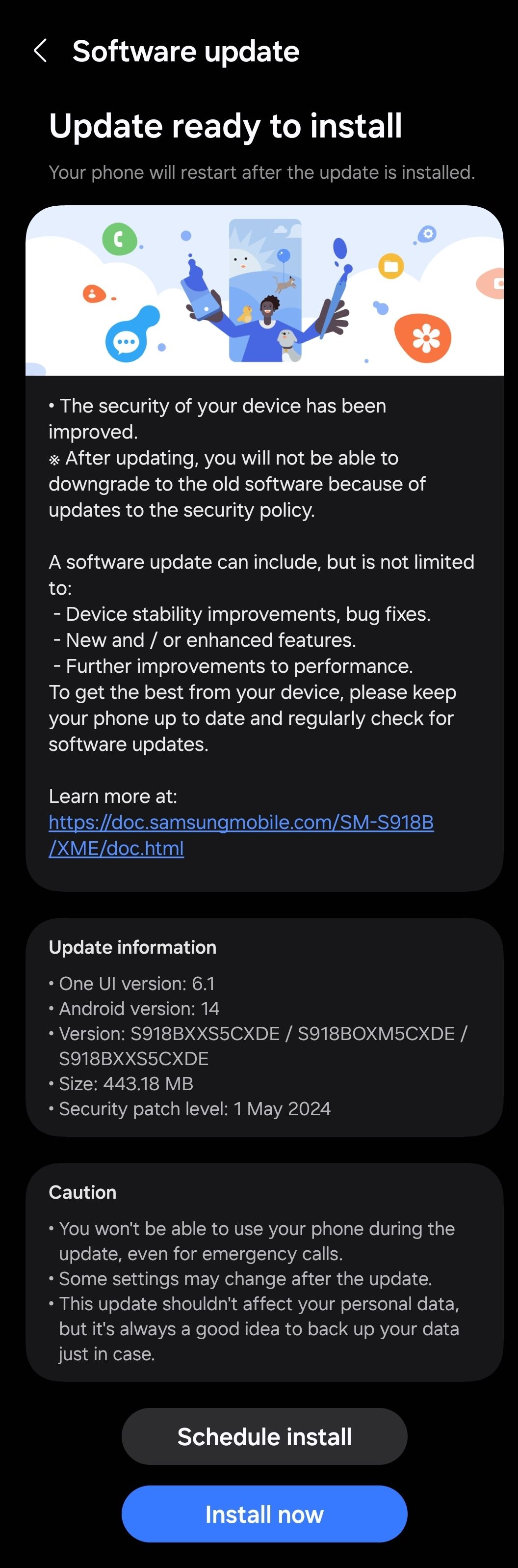 Galaxy S23 Ultra: May 2024 Security Update - Samsung Members