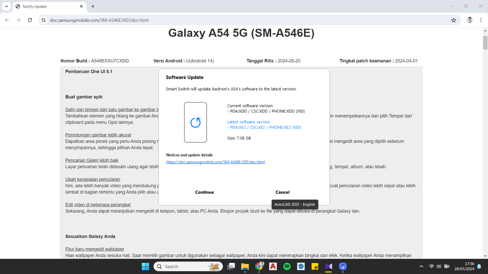 PHOTO AFTER UPDATE SOFTWARE Samsung A54 5G - Samsung Members