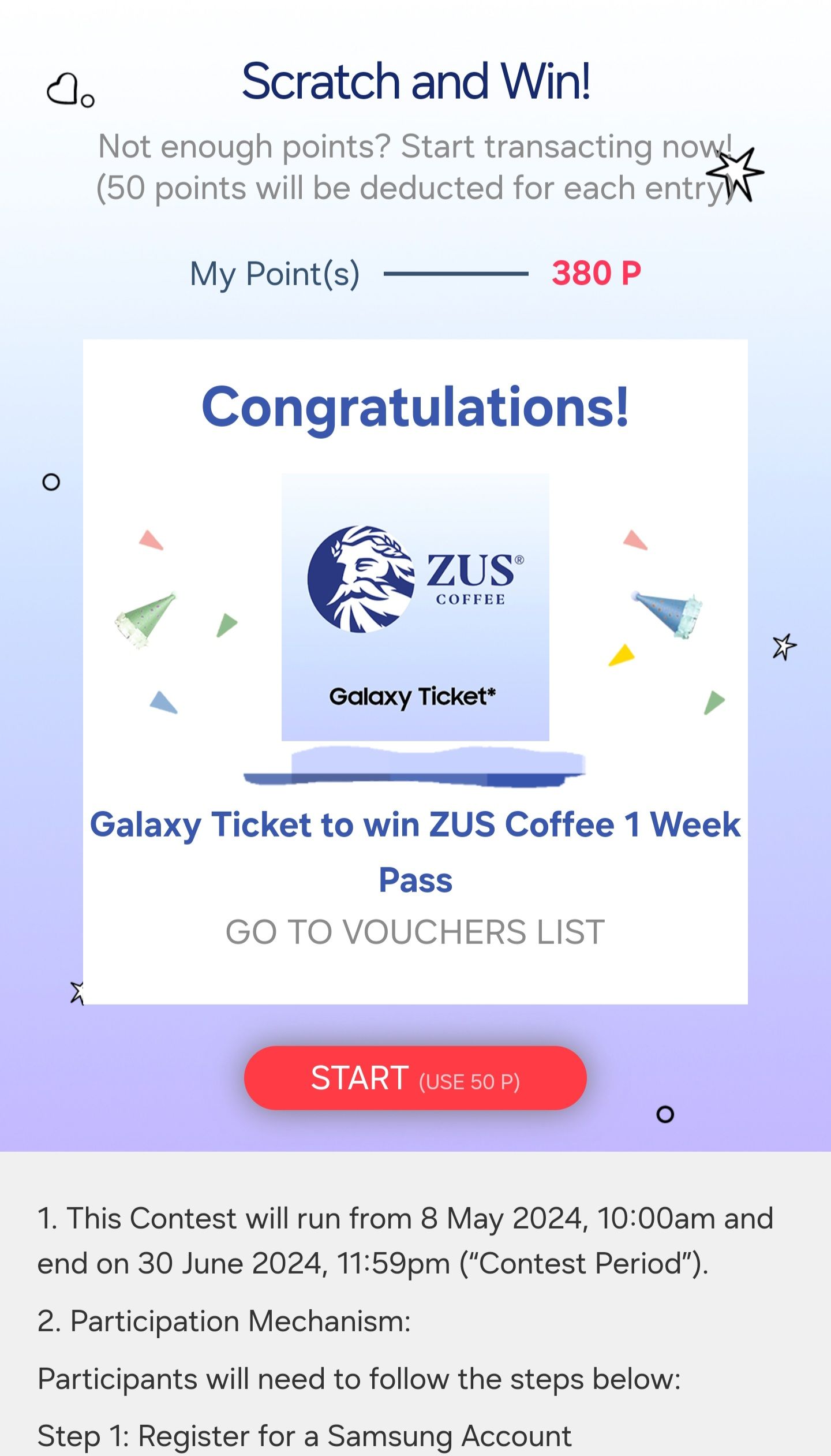 how to use the voucher? - Samsung Members