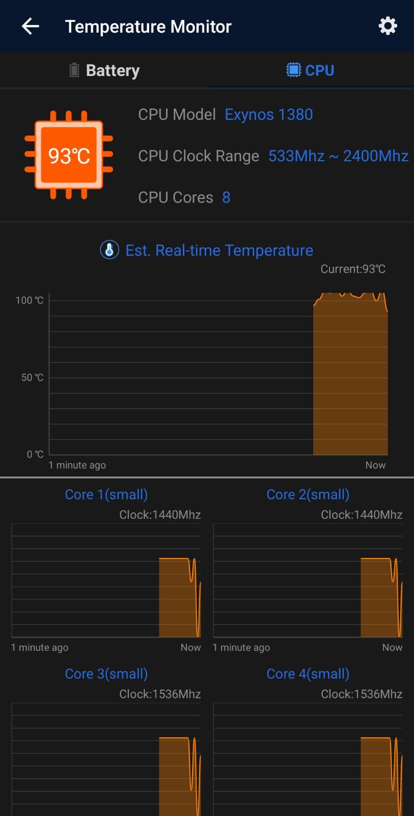 Muncul icon temperature saat cas - Samsung Members