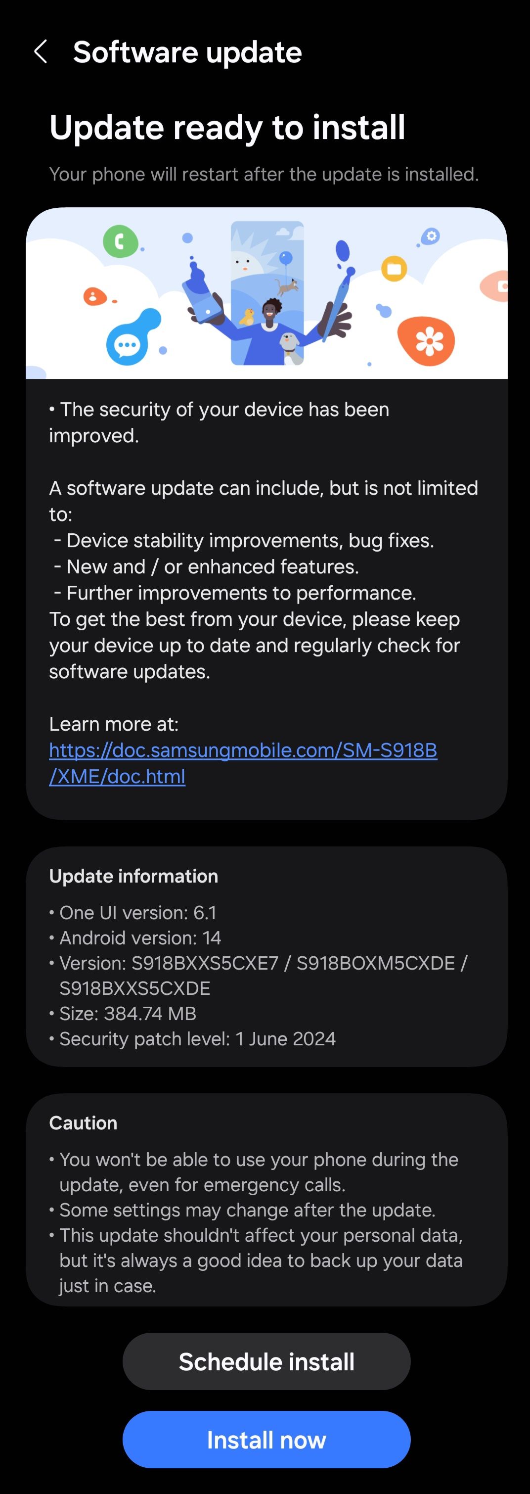 Galaxy S23 Ultra: June 2024 Security Update - Samsung Members