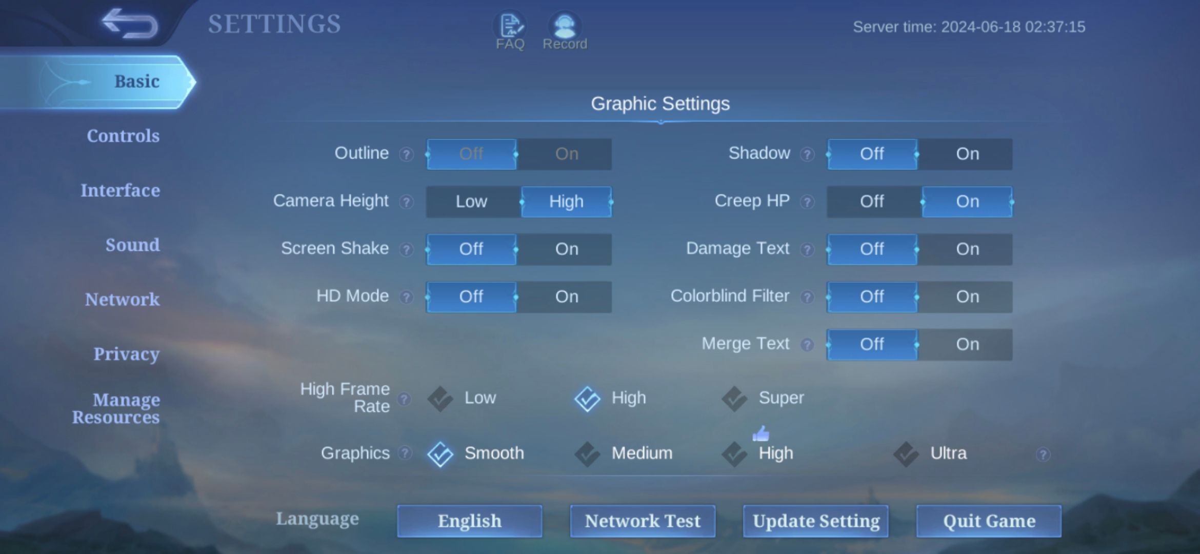 Setting Problem in MLBB - Samsung Members