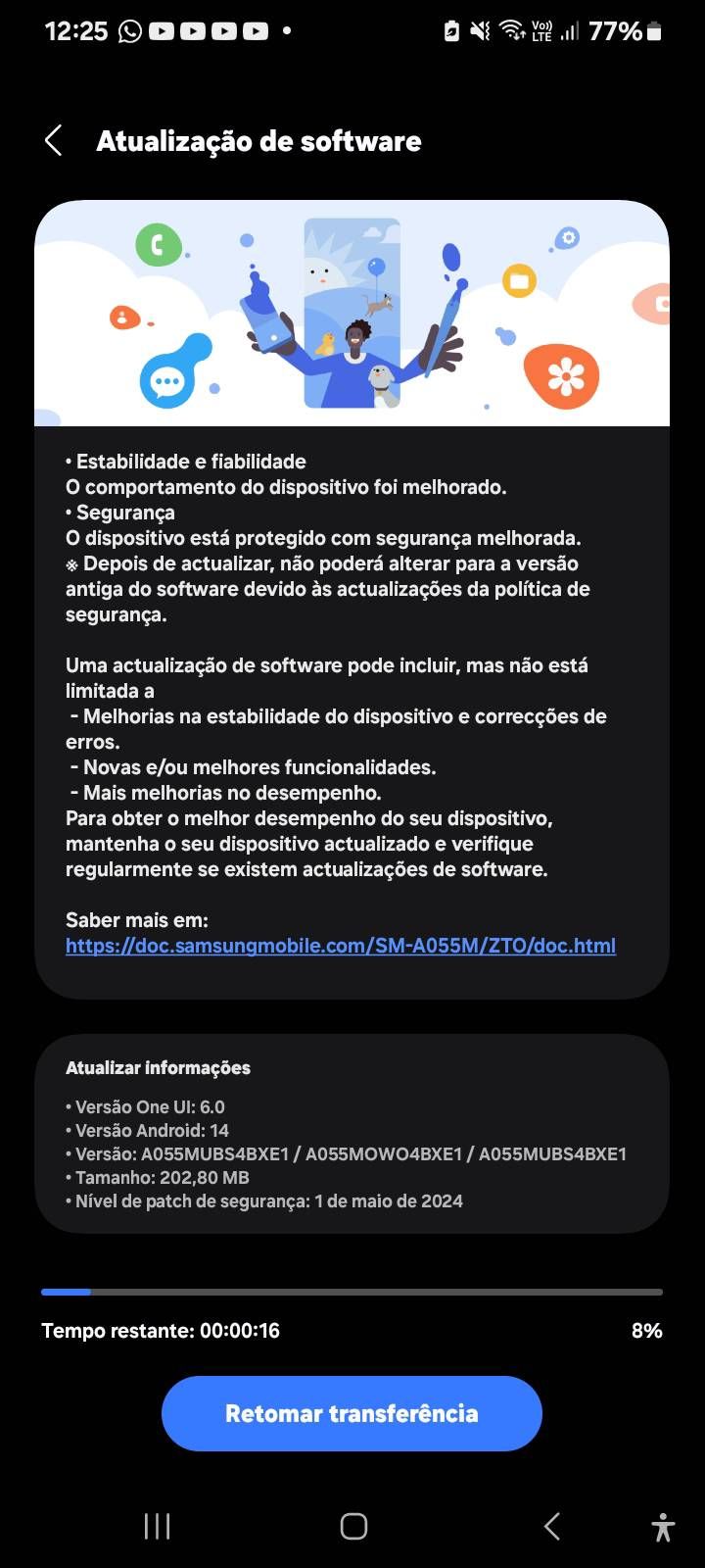 Galaxy A05: atualização - Samsung Members