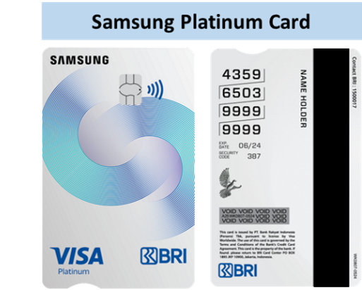 BRI x SAMSUNG CREDIT CARD | Visa Platinum (1) - Samsung Members