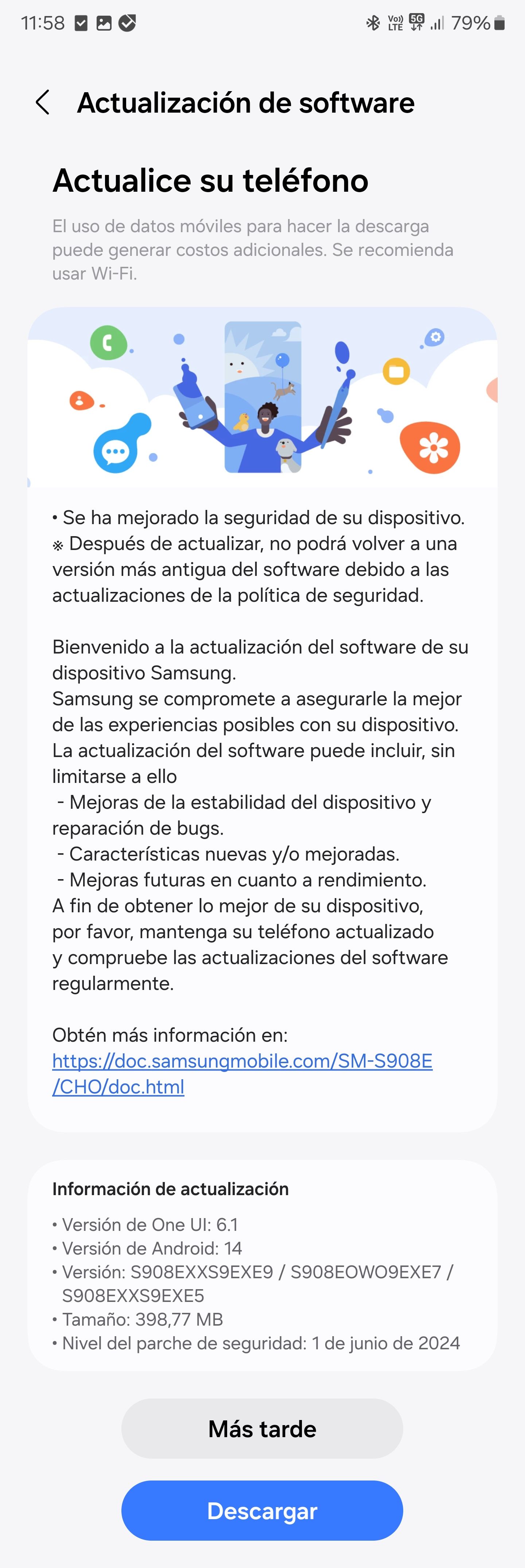Parche se seguridad junio S22 ultra CSC CHO - Samsung Members