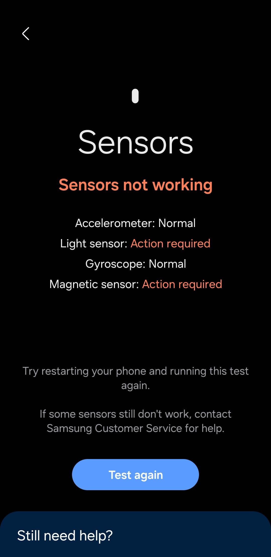 A54 sensors problem after update - Samsung Members