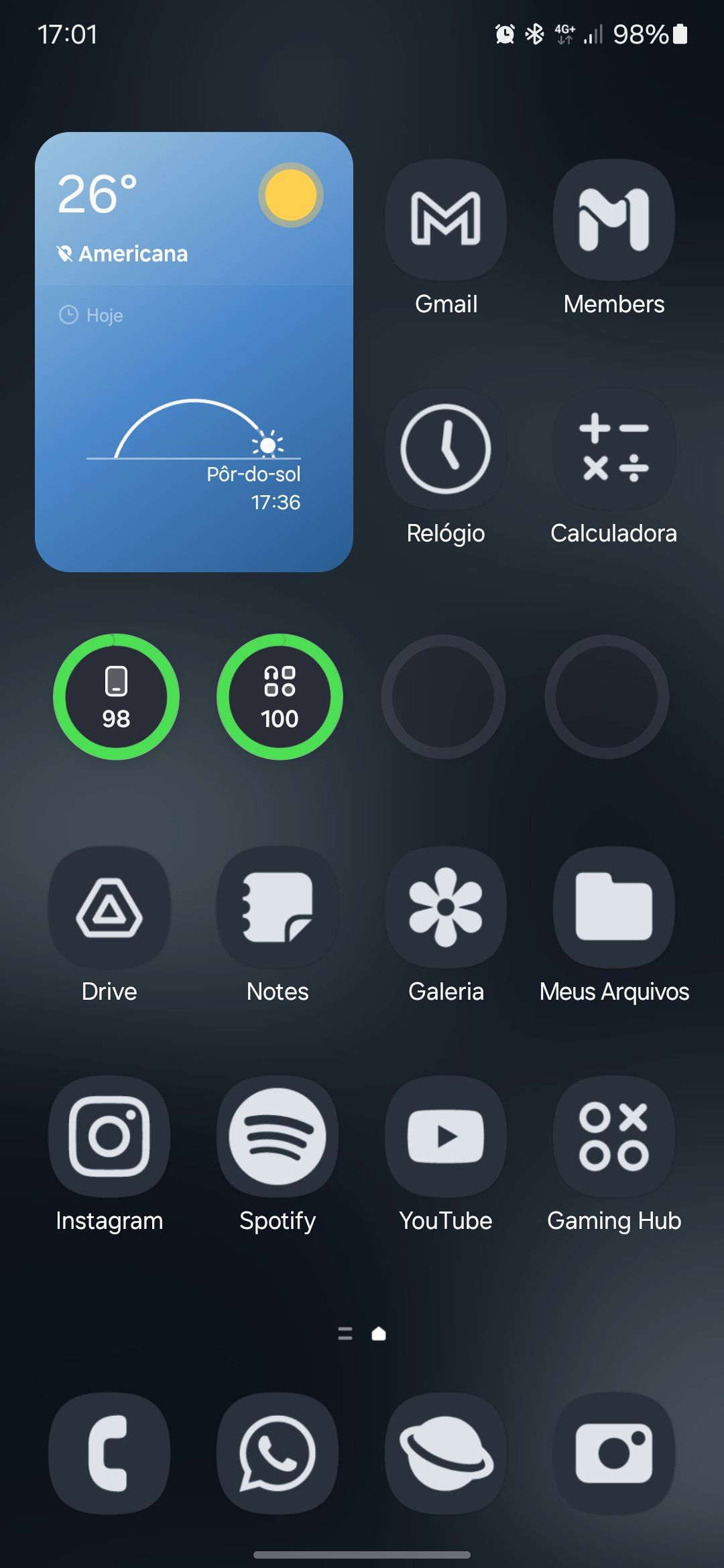 Tela Inicial/Start Screen - Samsung Members