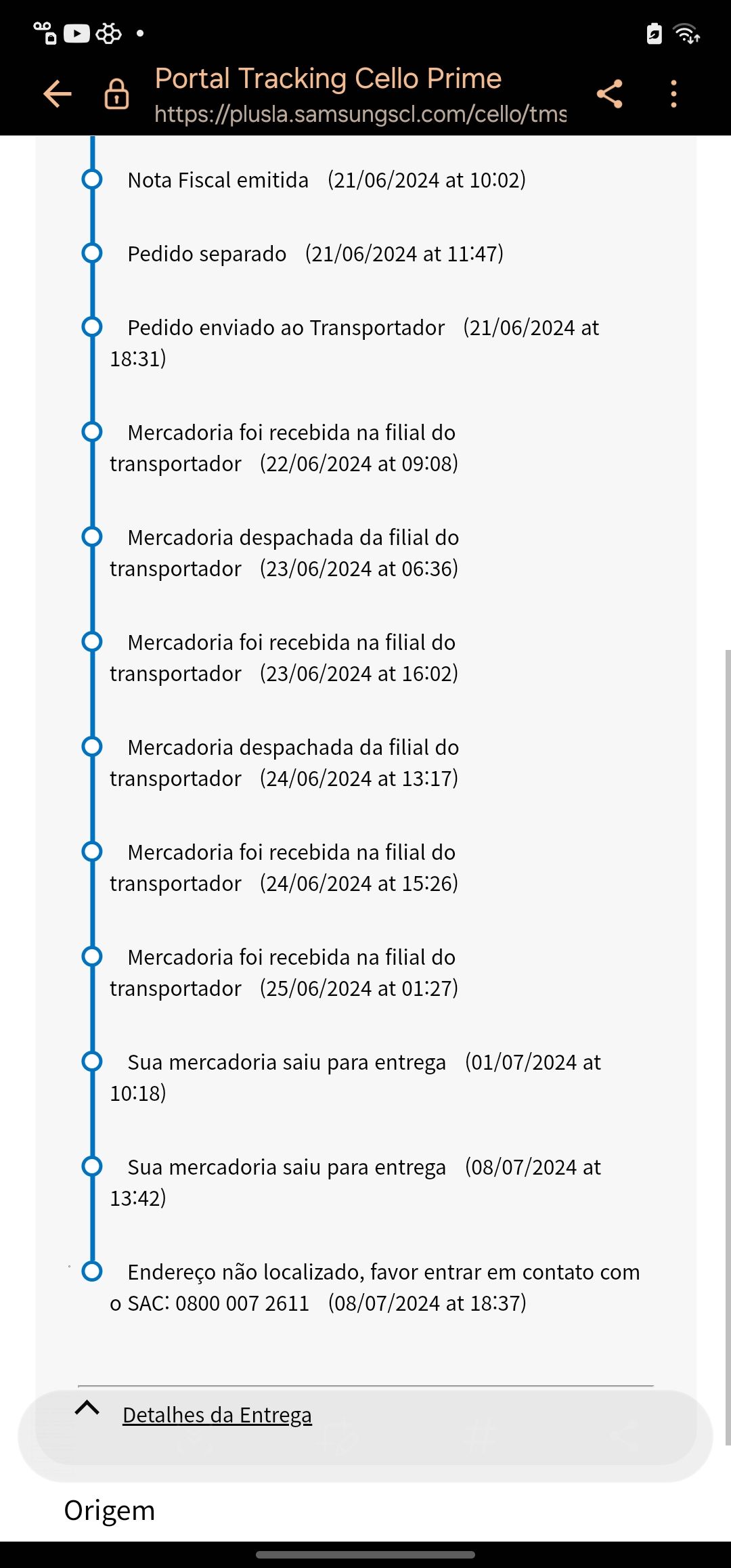 Saiu para entrega (será?) - Samsung Members