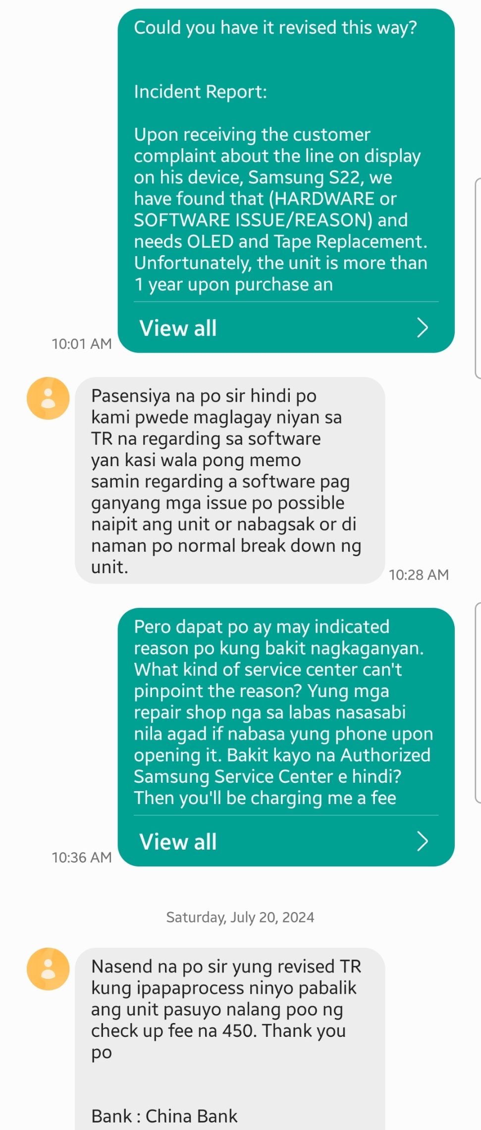 S22 Pink Line Issue - Samsung Members