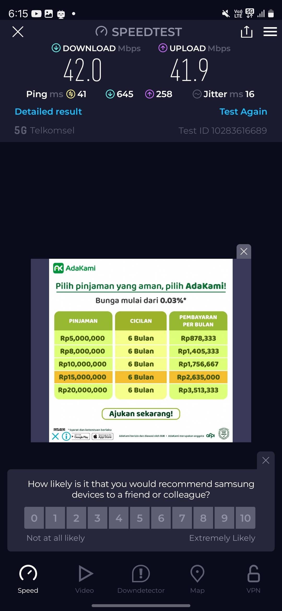Telkomsel 5G Speedtest bsd city 😍😍 - Samsung Members