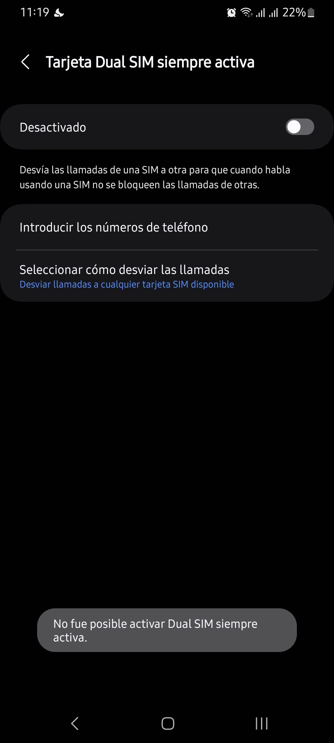 Tengo problemas al activar Dual Sim siempre activa... - Samsung Members