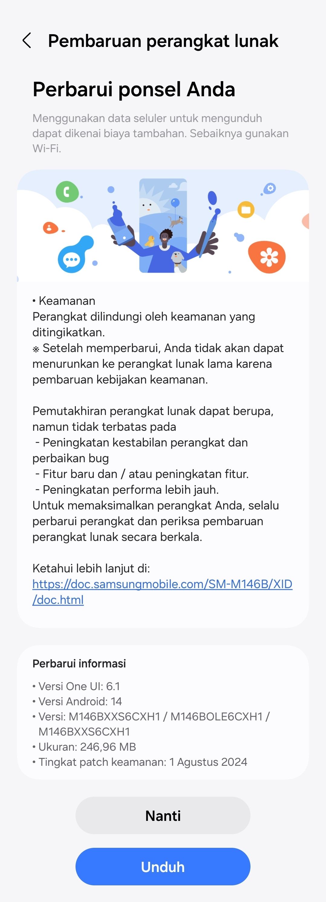Galaxy M14 5G : Security Patch Update 1 Agustus 20... - Samsung Members