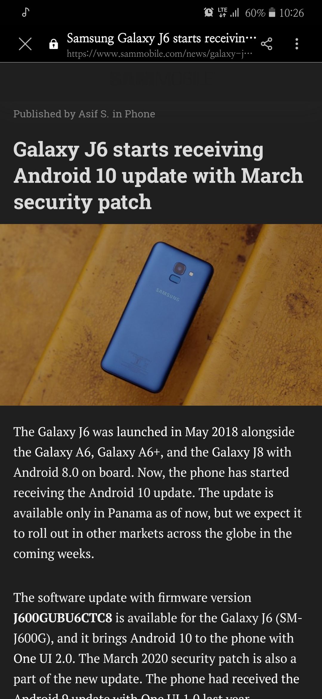 (해외소식) J6 안드로이드10 배포 - Samsung Members