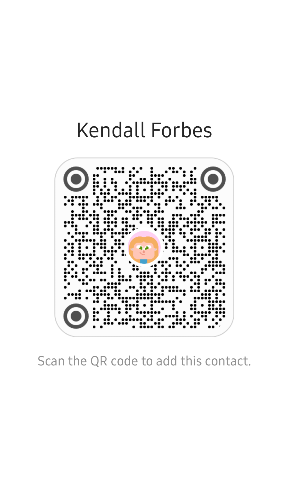 Samsung Profile Card and QR code - Samsung Members