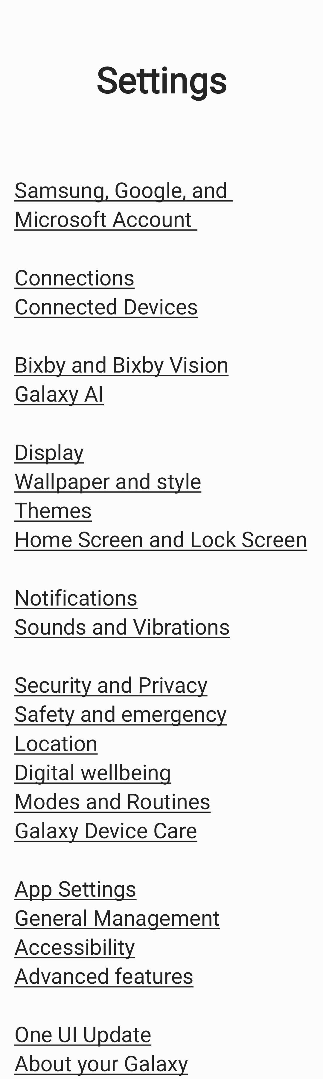 My Concept on One UI 7 Settings app - Samsung Members