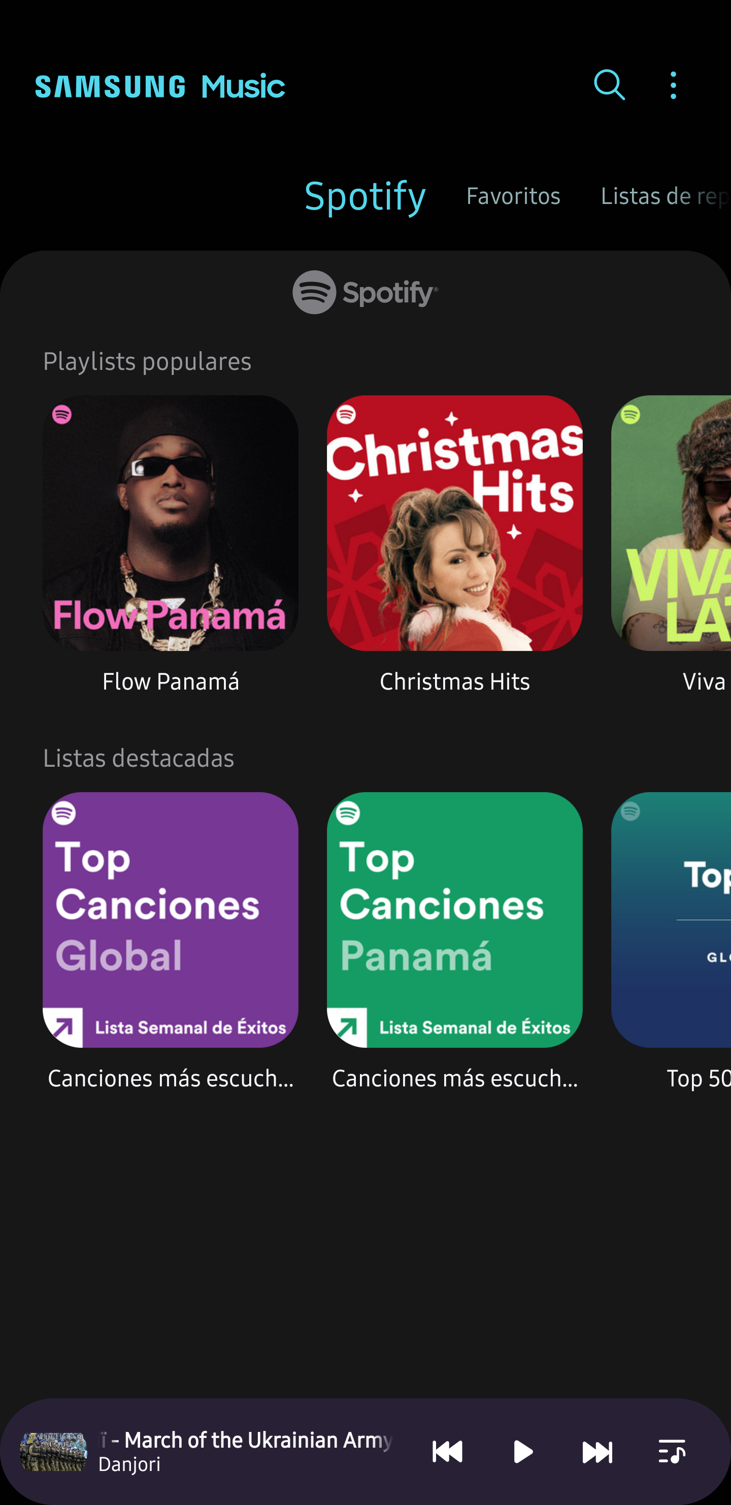 Spotify integración Samsung Music - Samsung Members