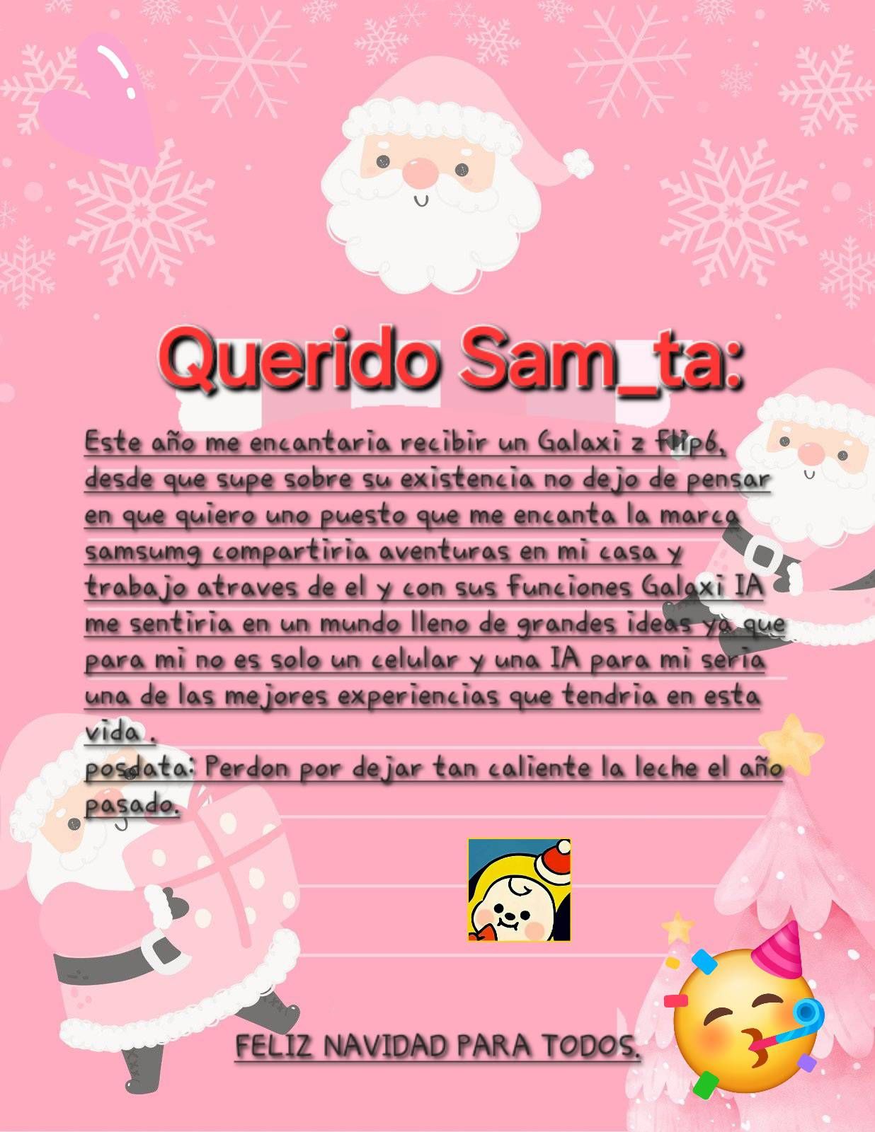 Carta para Sam_ta - Samsung Members