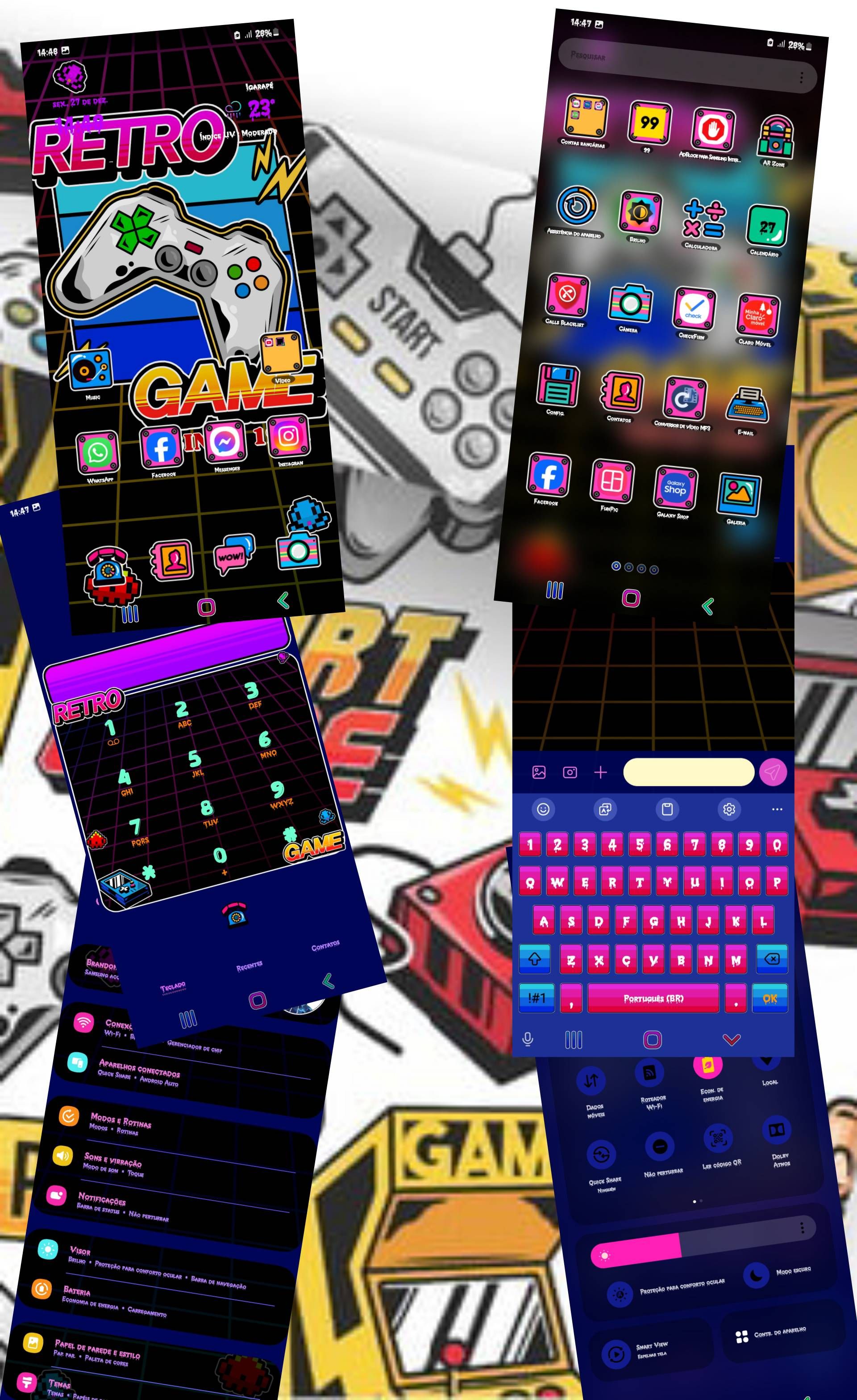 Teme Super PREMIUM RETRO GAME - Samsung Members