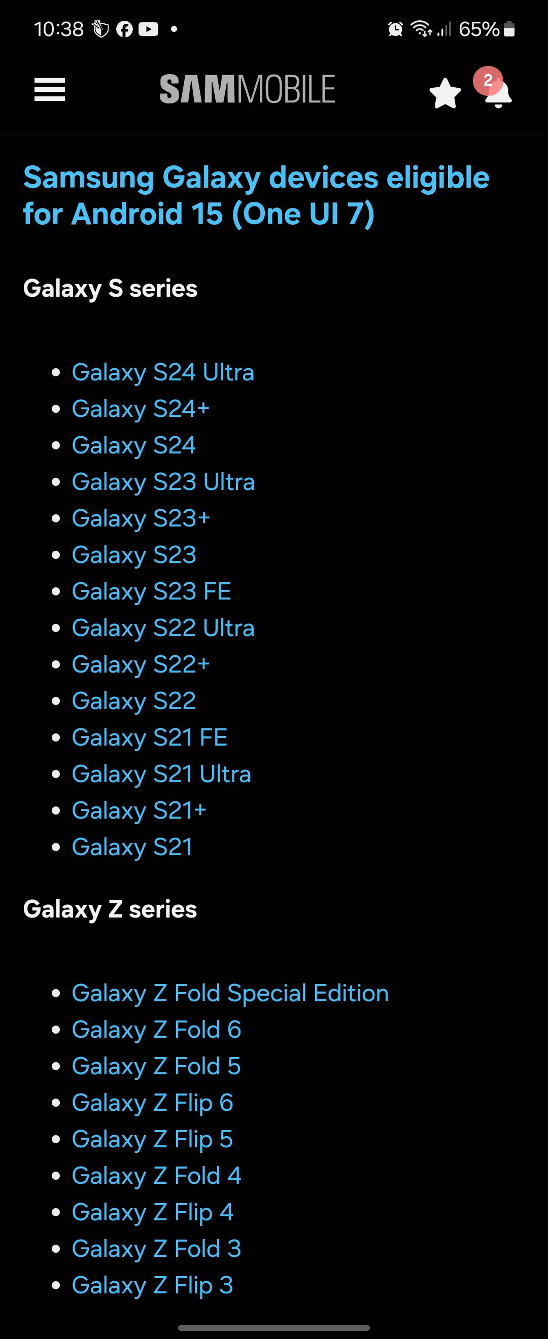 ONE UI 7 Devices List - Samsung Members