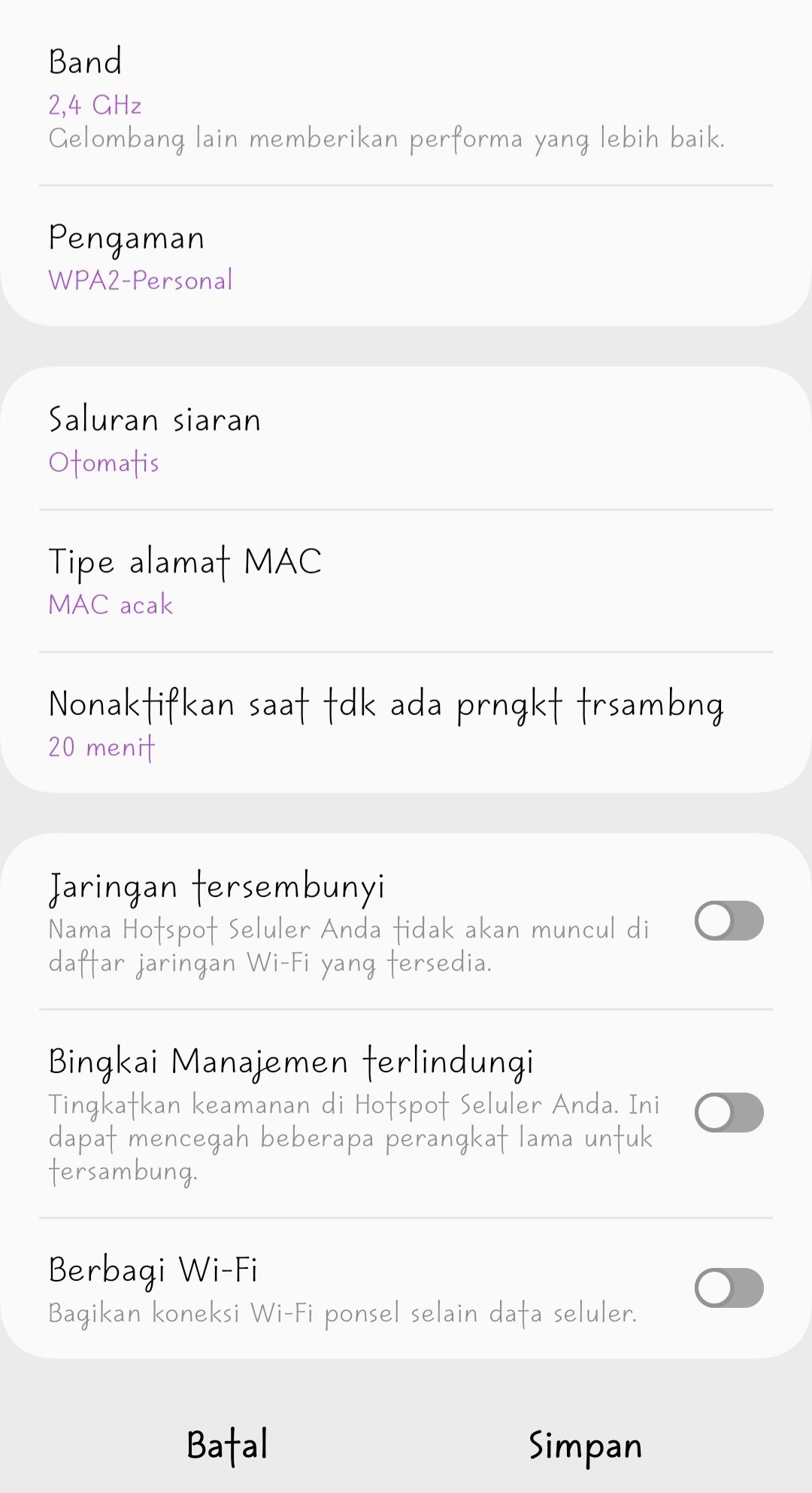 Hotspot tidak terbaca di perangkat lain - Samsung Members