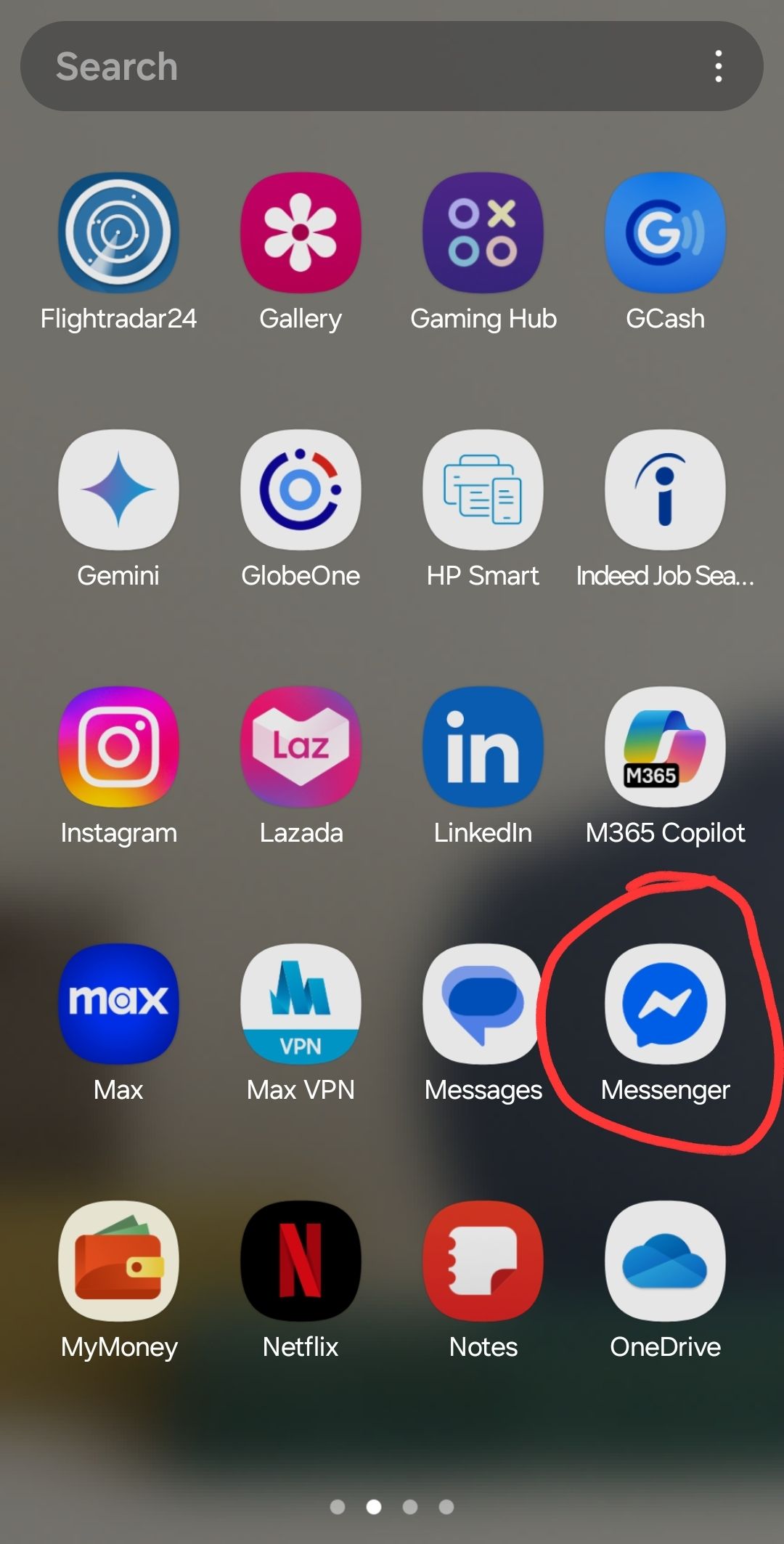 Messenger app icon turned to BLUE - Samsung Members
