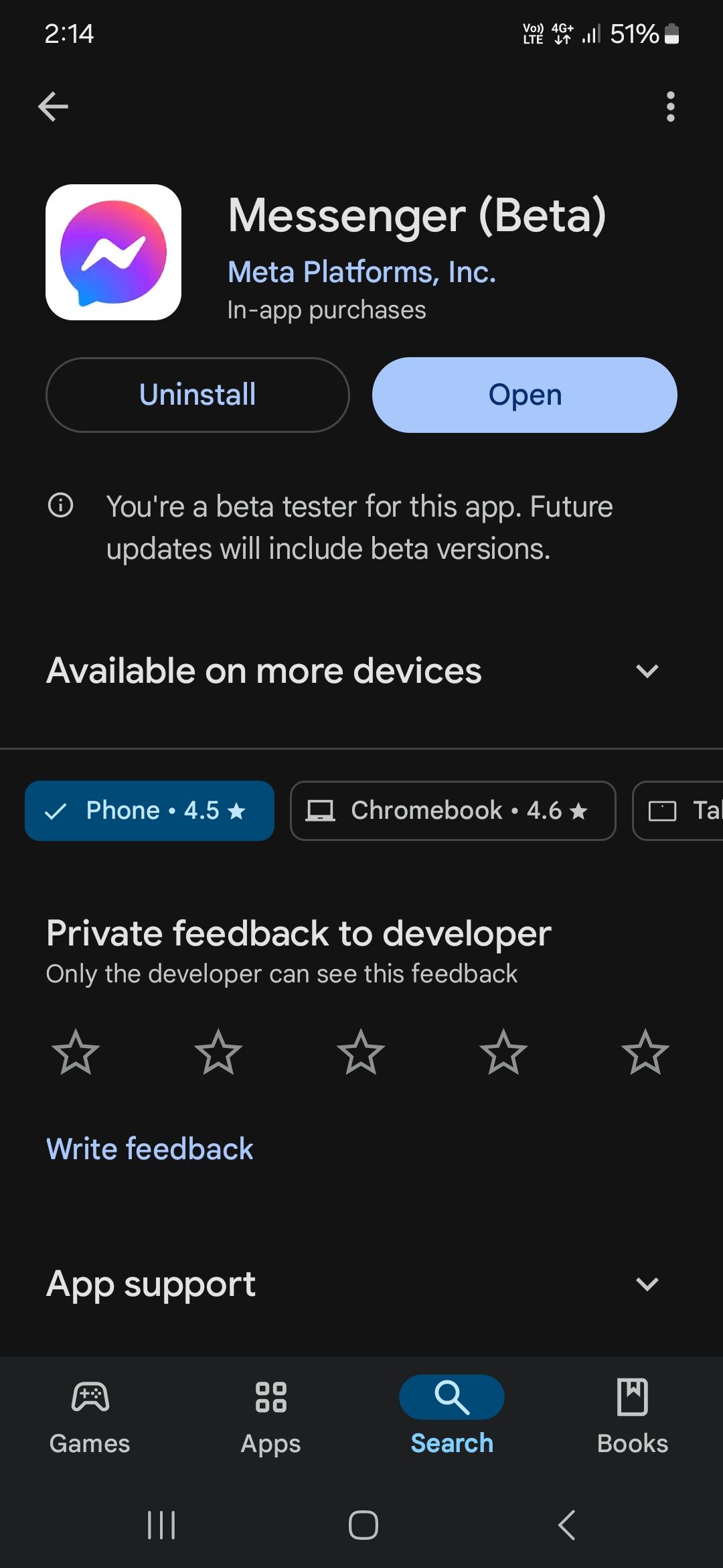 Messenger app icon turned to BLUE - Samsung Members