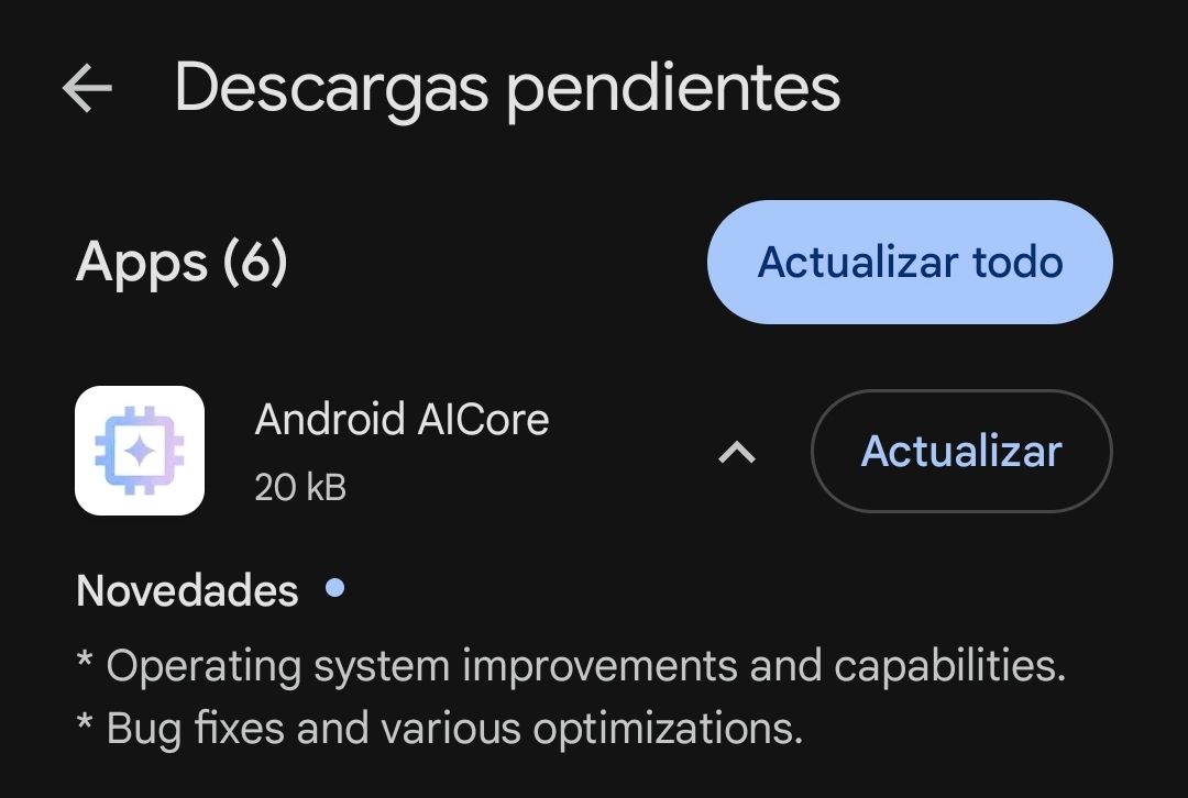 Play store actualizada Android AIcore - Samsung Members