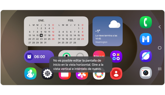 [Galaxy S25/Home Screen] Modo Horizontal - Samsung Members