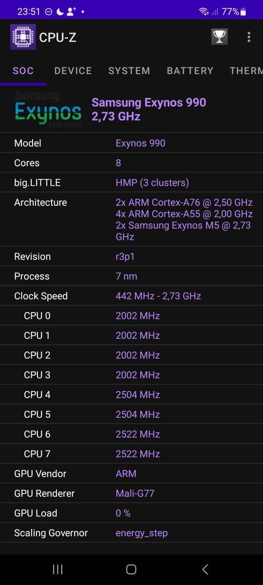 S23 ultra chipset CORTEX - Samsung Members