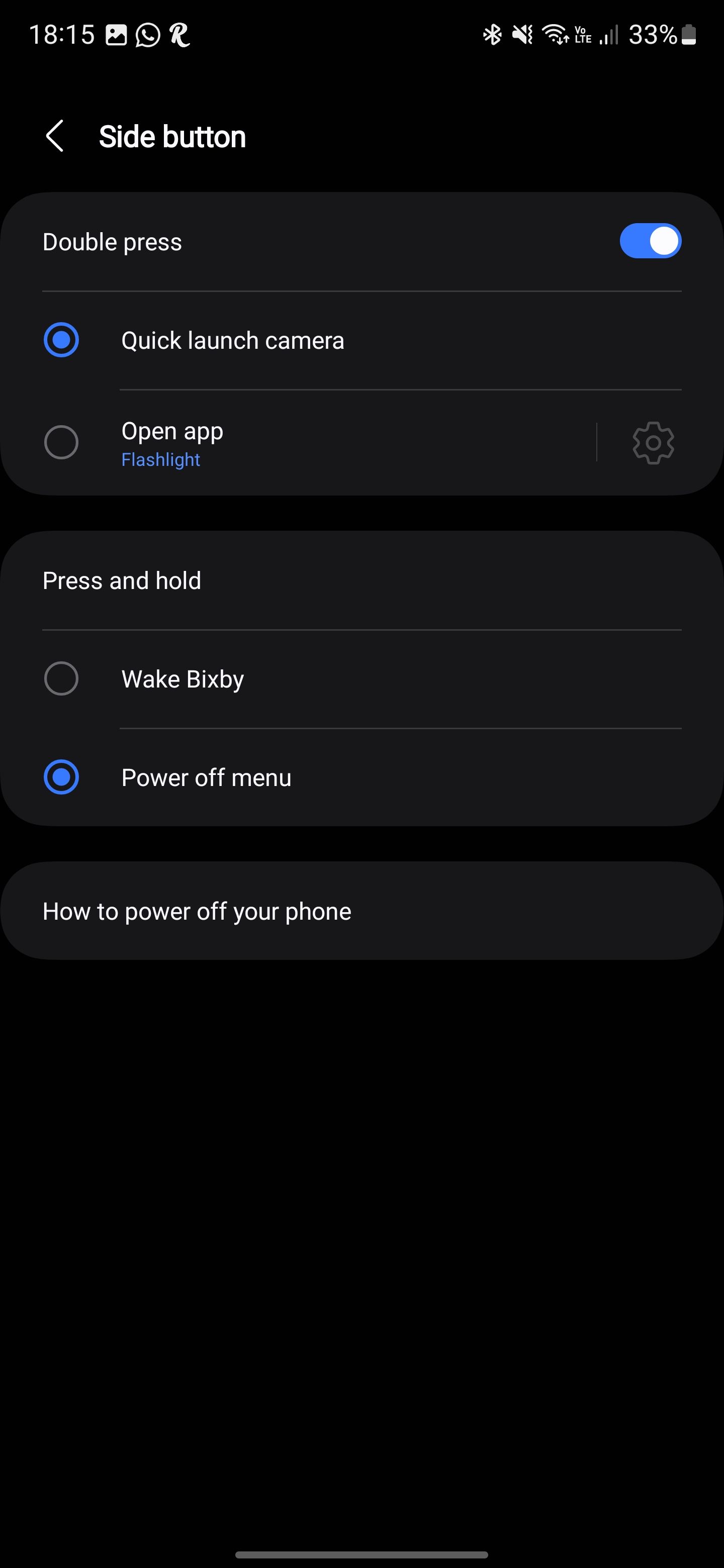 Tip: Configurar botón lateral y toques traseros - Samsung Members